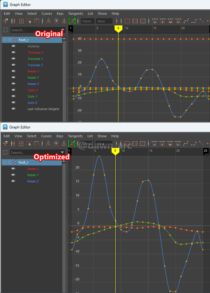 [Maya]Keyframe 01 - Graph Editor